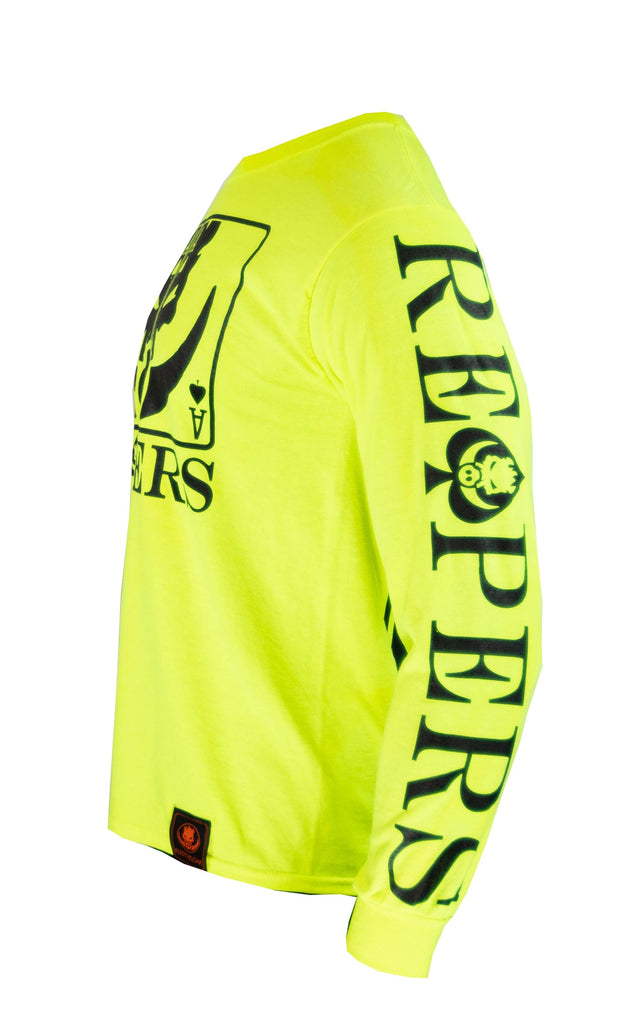 REAPERS Long Sleeve SAFETY GREEN Card T-Shirt – RUSTYBOAR