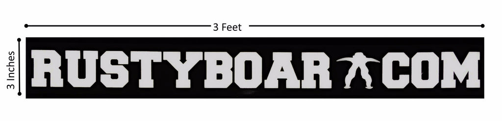 RUSTYBOAR.COM Die-Cut Reflective Sticker (X-Large 3”H x 36”L